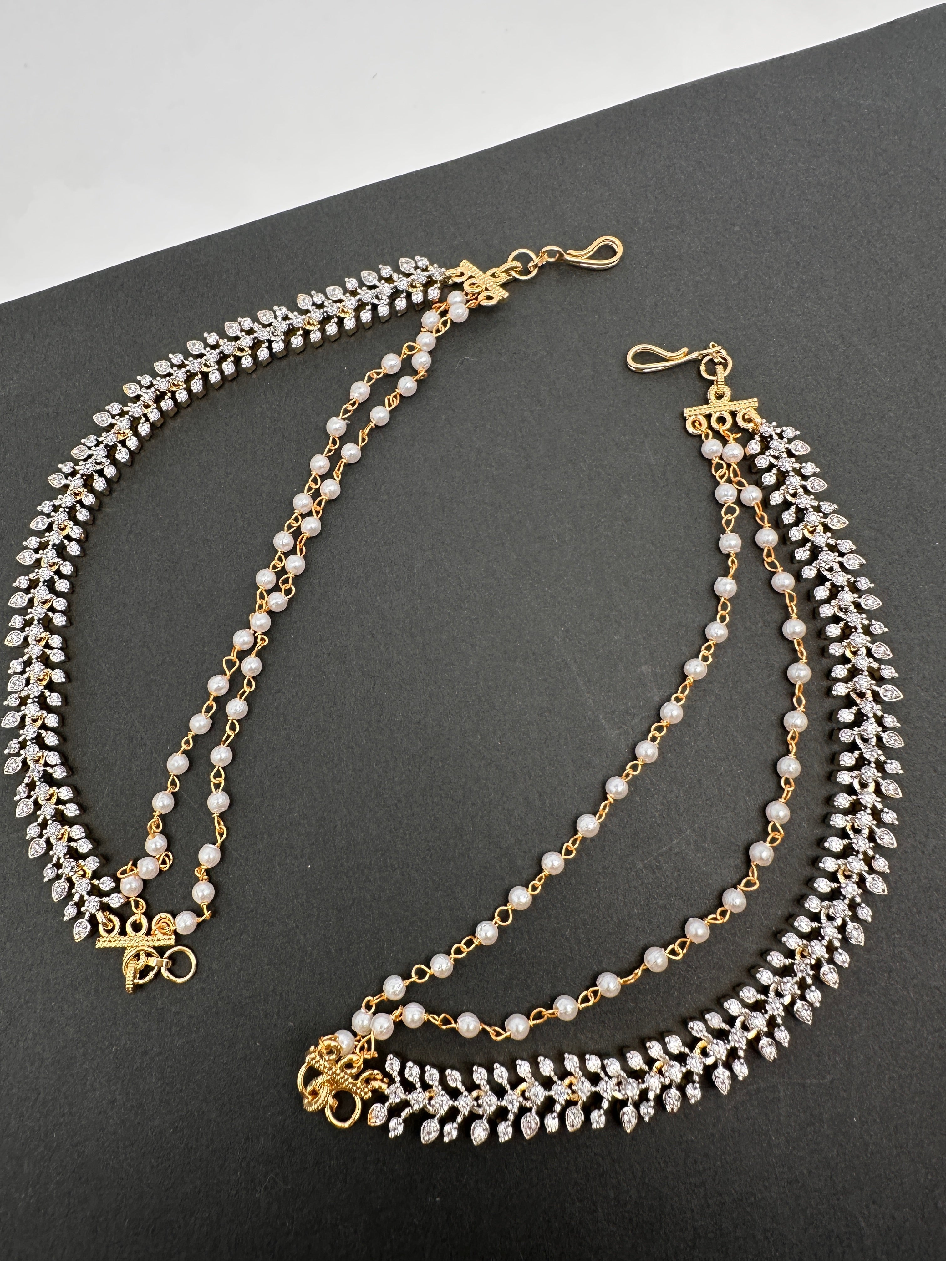 AD Red Stone Neck Line Short Necklace – Sheetal's FabFashion