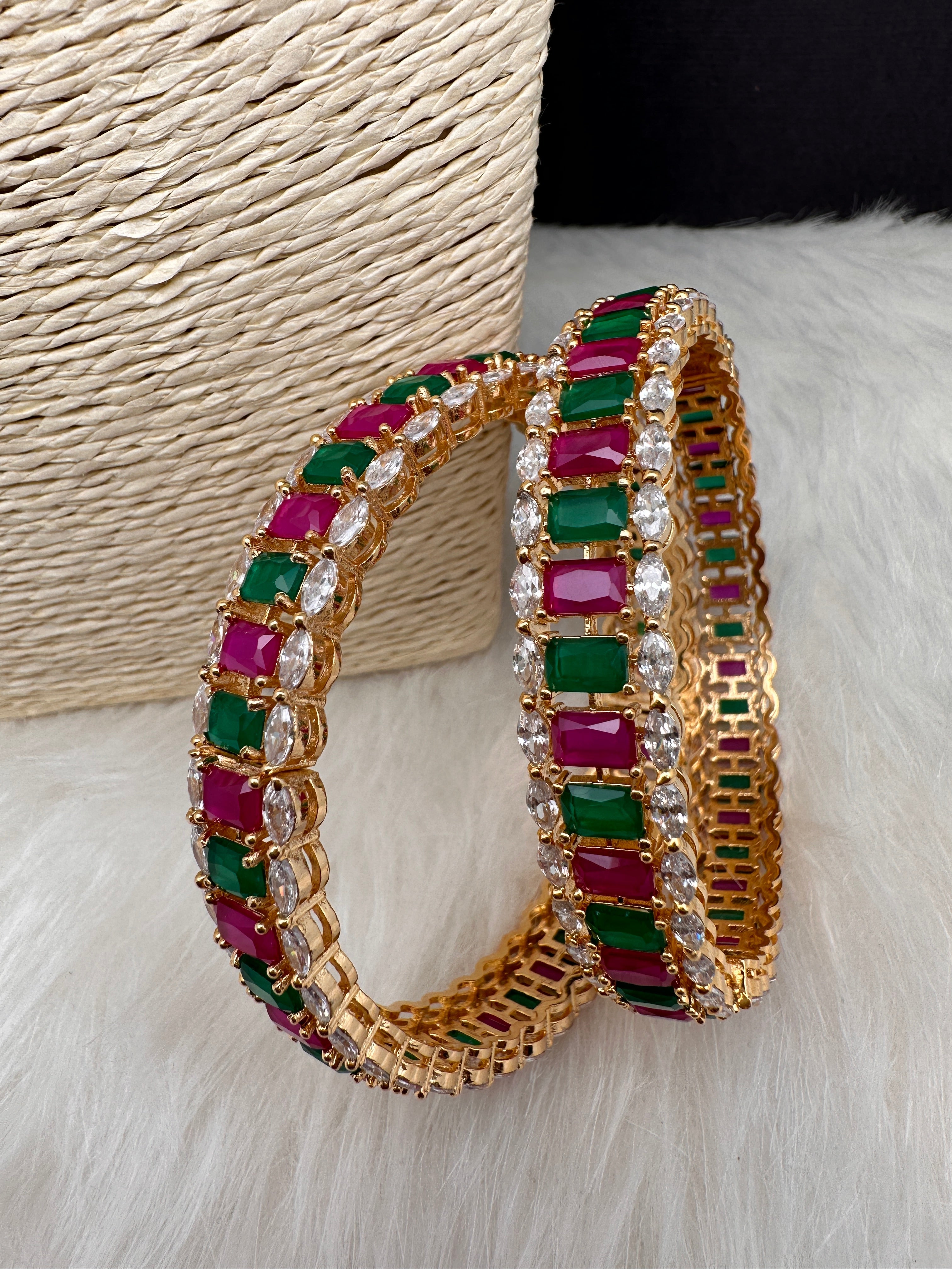 Multi Stone Openable Bangles – Sheetal's FabFashion
